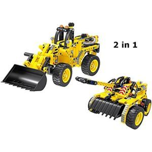 Toys | Construction Trucks Interlocking Building Blocks Front Loader ...